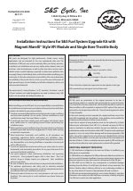 S S Cycle Fuel System Upgrade Kit With Magneti Marelli Style VFI Module And Single Bore Throttle