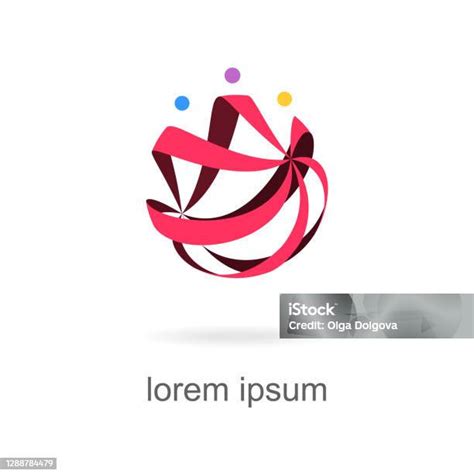 Trendy Abstract Vibrant And Colorful Icon Element Logo Stock