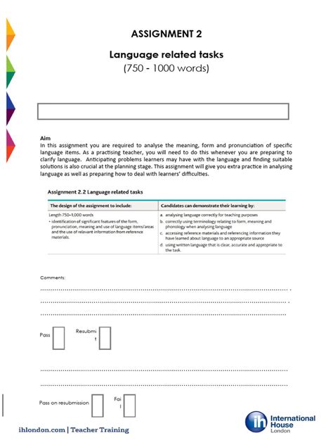 Celta Assignment 2 Pdf Human Communication Syntax