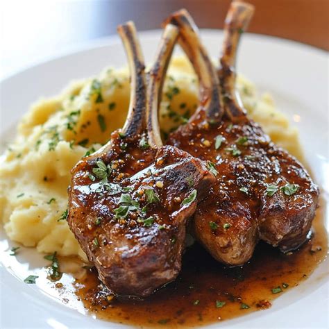 A Perfect Pairing Glazed Lamb Chops And Mashed Potatoes For Your Next Meal