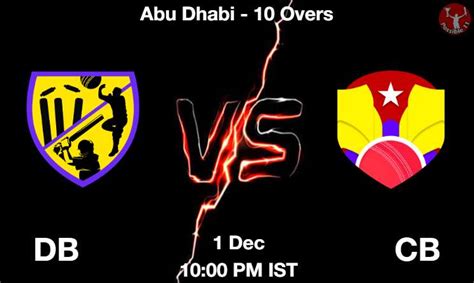 DB Vs CB Dream11 Prediction Team Live Cricket 01 Dec 2023