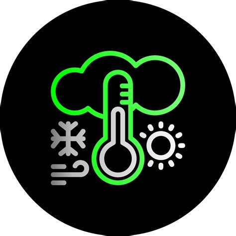 Thermometer Rising Dual Gradient Circle Icon 39478865 Vector Art At