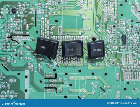 Three Buttons Ctr Alt And Delete Stock Image Image Of Computer User
