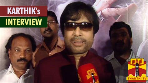 Exclusive Interview With Actor Karthik About Amaran 2 Thanthi Tv Youtube
