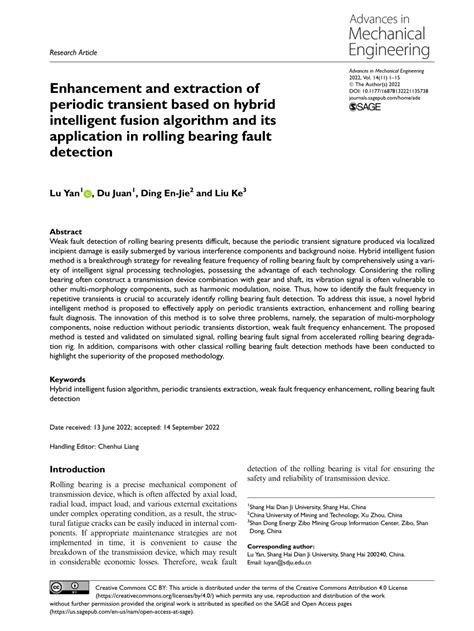 Pdf Enhancement And Extraction Of Periodic Transient Based On Hybrid Intelligent Fusion