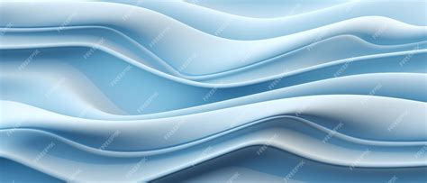 Premium Photo Elegant Abstract Design With Soft Flowing Waves In Shades Of Blue