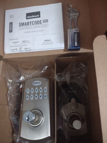 Kwikset 955 Smartcode Electronic Pembroke Lever Satin Nickel 883351716406 Ebay