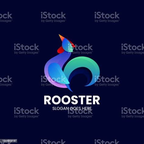 벡터 일러스트 레이 션 수탉 그라디언트 다채로운 스타일 가금류에 대한 스톡 벡터 아트 및 기타 이미지 가금류 가축 개념