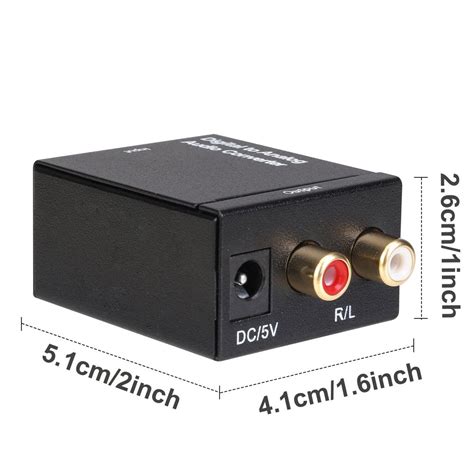 Digital Optical Coaxial To Analog Audio Converter For Home Audio Switc Reliable Store