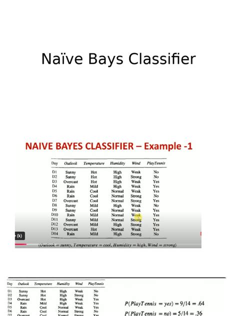 Naïve Bays Classifier 1 2 Pdf