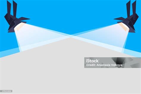 다양한 광원과 스튜디오 조명 설정을 특징으로 하는 스포트라이트 배경의 벡터 세트입니다 물체를 강조하거나 극적인 효과를 만드는 데 이상적입니다 벡터 일러스트 레이 션 0명에