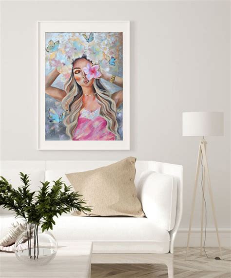 Картина маслом девушка на заказ 5070 см