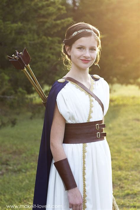 DIY Greek Goddess Costume ARTEMIS Make It Love It Goddess