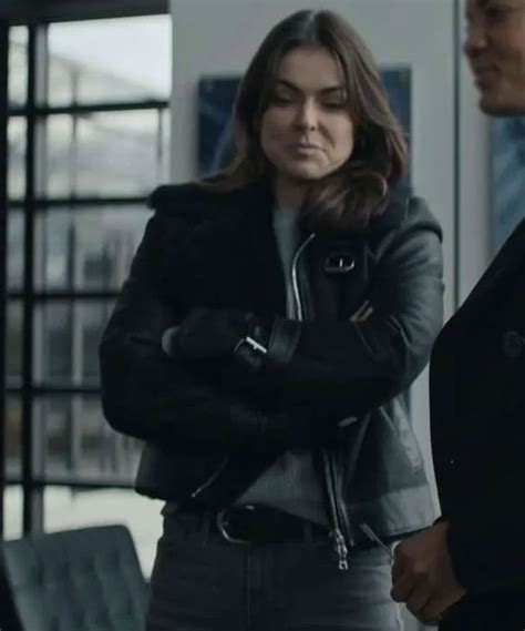 TV Series Reacher S02 Serinda Swan Black Jacket The Movie Fashion