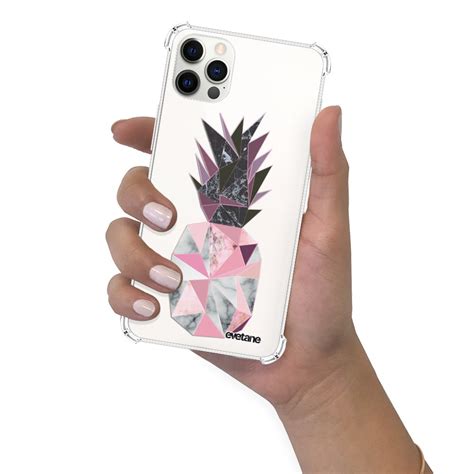 Sur Coque Pour Iphone Pro Anti Choc Souple Angles Renforc S Transparente Ananas