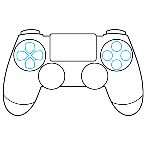 How To Draw A PS Controller Really Easy Drawing Tutorial