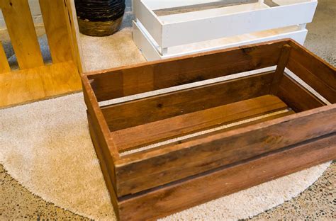 Timber Display Crate Rustic Rectangle Brandition