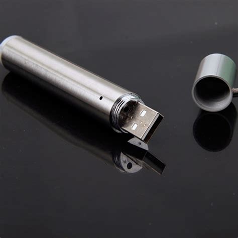 In Mini USB Rechargeable Red Laser Pointer UV Flashlight Pen Powerpoint Multi Function