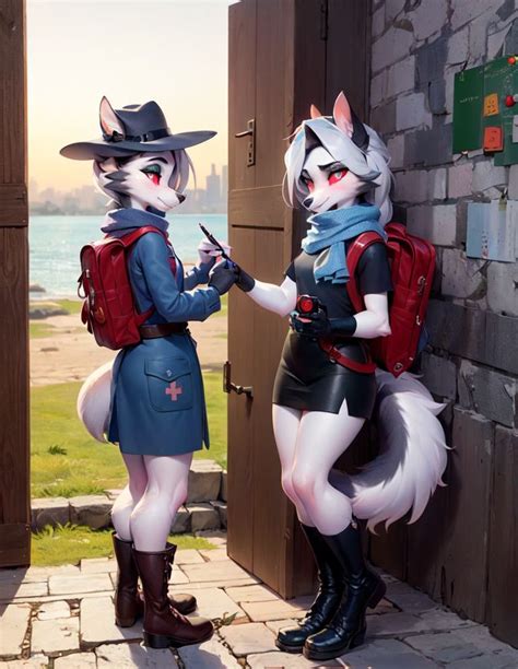 Loona Helluva Boss Anime Furry Anime Wolf Wolf Character Character