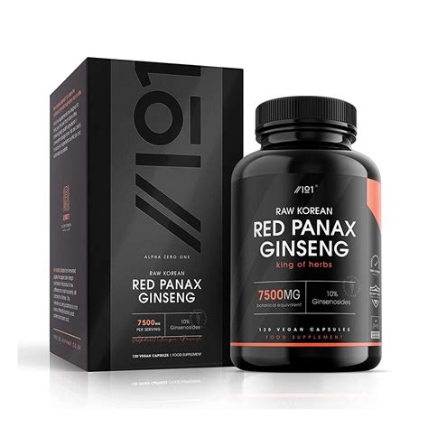 Alpha01 Panax Ginseng Extract 7500mg High Strength Korean Red Ginseng