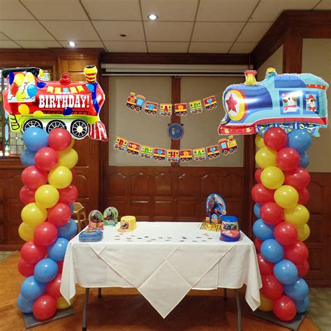 Train Birthday Party Supplies Set Train Party Decorations With