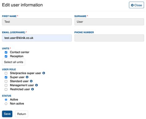 How To Edit User Information