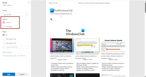 如何變更 microsoft edge 中的列印頁面設置 tech club