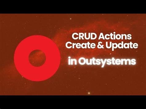 Outsystems Crud Create And Update Pedro Cadete