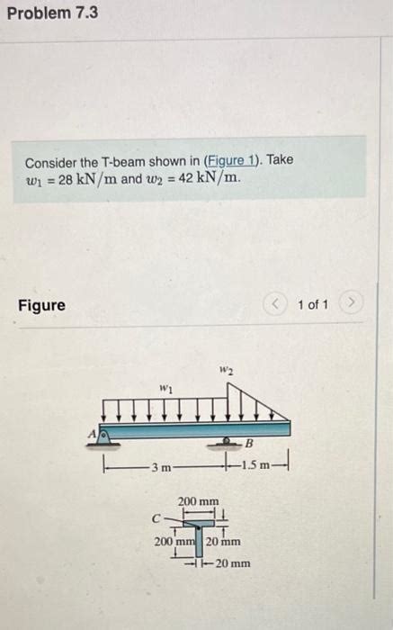 Problem 73 Consider The T Beam Shown In Figure 1