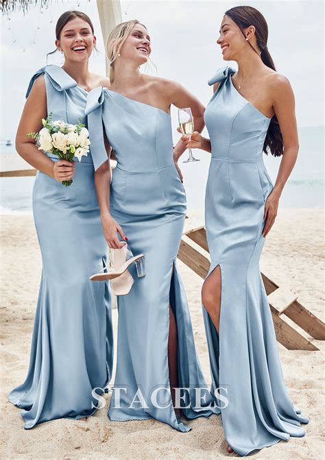 Satin One Shoulder Bridesmaid Dress Dresses Images 2024