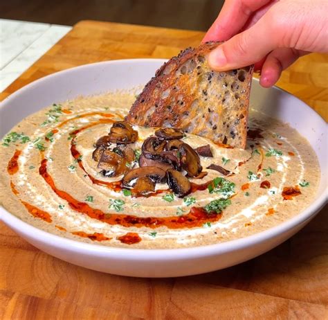 Easy Roasted Mushroom Soup Recipe Dr Vegan