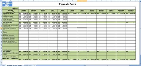Planilha de Fluxo de Caixa Pessoal Diário Excel Download Grátis