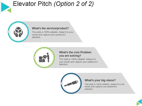 Elevator Pitch Template 2 Ppt Powerpoint Presentation Inspiration Structure