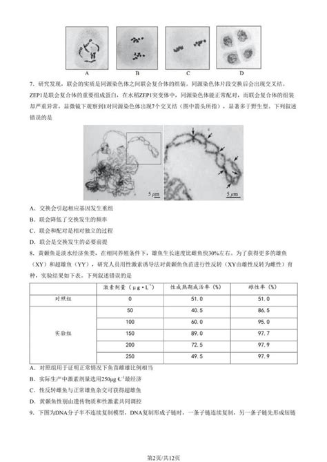 北京市西城区2022 2023高一下学期期末生物试卷及答案 教习网试卷下载