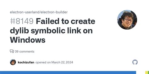 Failed To Create Dylib Symbolic Link On Windows · Issue 8149