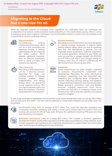Migrating To The Cloud The Lift And Shift Approach Fpt Software
