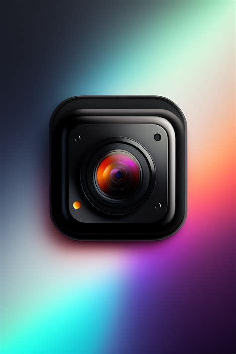 Lexica Ios App Icon Design Of A Skeuomorphic Camera