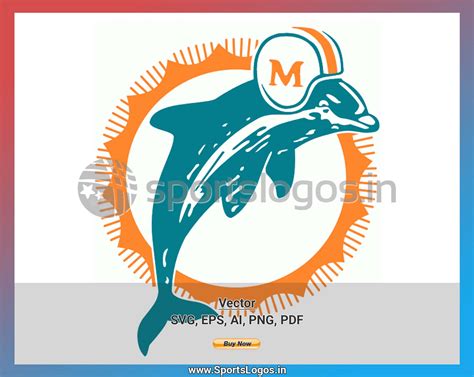 Miami Dolphins Football Sports Vector Svg Logo In 5 Formats