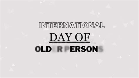 International Day Of Older Persons 1 October Stock Footage Video Of
