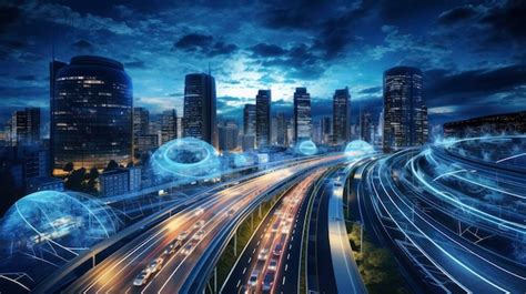 Premium AI Image Smart Highways Advanced Technology Innovative Road
