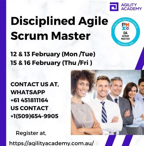 Agile Scrum Scrummaster Disciplined Agile Consulting Training By Agility Academy