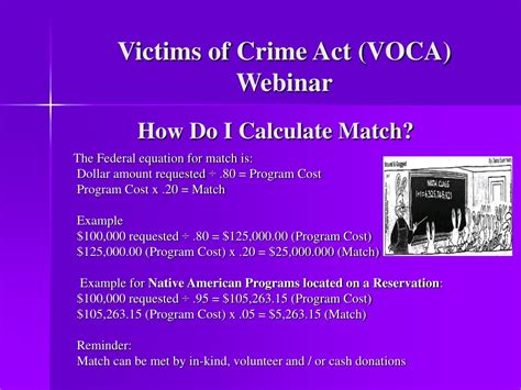 Ppt Victims Of Crime Act Voca Webinar Powerpoint Presentation Free