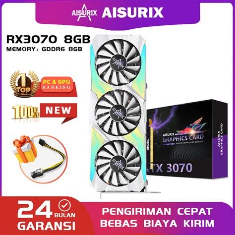Jual Aisurix New Vga Card Rtx3070 8gb Nvidia Gpu 12pin Gddr6 256bit