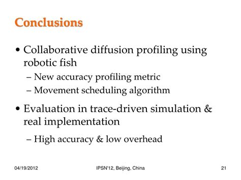 Ppt Accuracy Aware Aquatic Diffusion Process Profiling Using Robotic