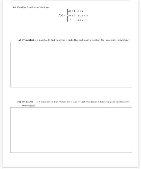 Solved Consider Functions Of The Form Chegg