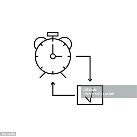 時鐘時間真實箭頭圖示簡單行圖示的輪廓向量為 Ui 和 Ux網站或移動應用程式向量圖形及更多倒數圖片 倒數 商務 圓形 Istock