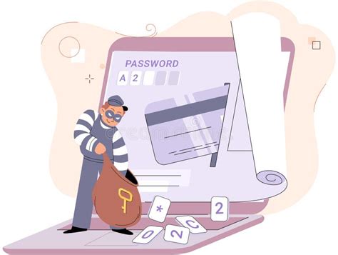 Hacker Activity Big Set Hacking Computer Phishing Account Cyber