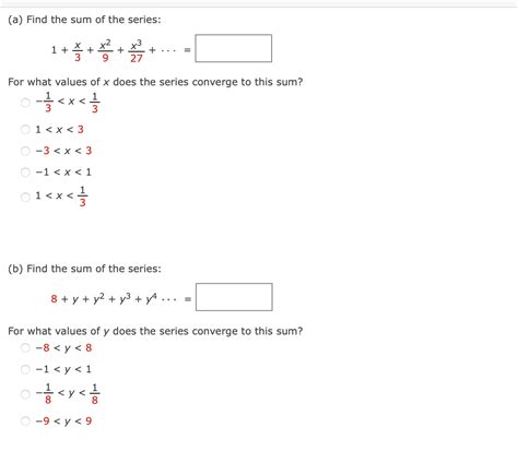 Solved A Find The Sum Of The Chegg Com