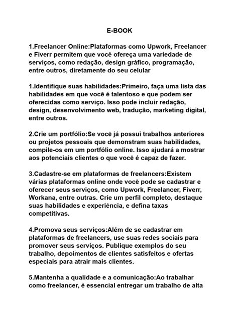 10 Maneiras De Ganhar Dinheiro Sem Sair Do Conforto Da Sua Casa Pdf