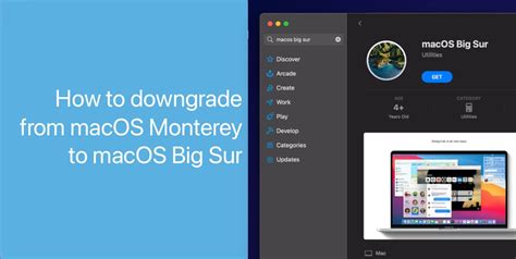 How To Downgrade From MacOS Monterey To MacOS Big Sur IThinkDifferent